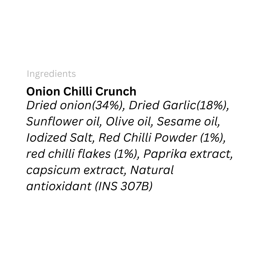 Kitchen Secret - India's Best Onion Chilli Crunch